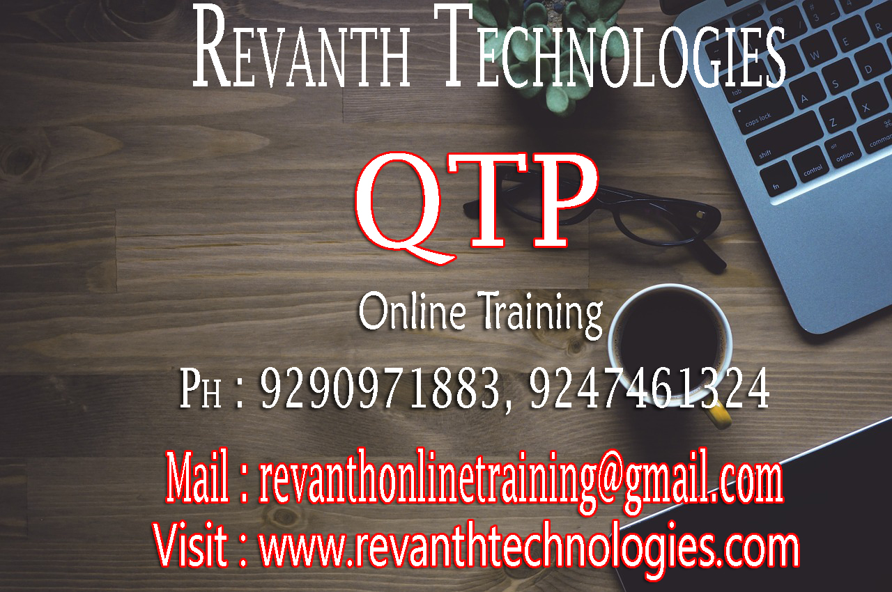 What is meant by QTP ? , QTP Tutorial | Revanth Technologies